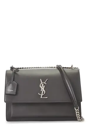 Saint Laurent Calfskin Leather Sunset - Grey