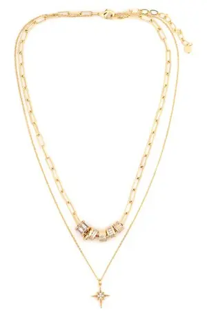 PANACEA Rondelle Bead Layered Necklace