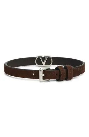 Valentino Garavani Vlogo Suede Bracelet