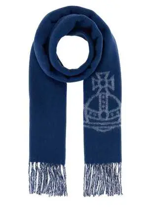 VIVIENNE WESTWOOD Wool Scarf - Blue