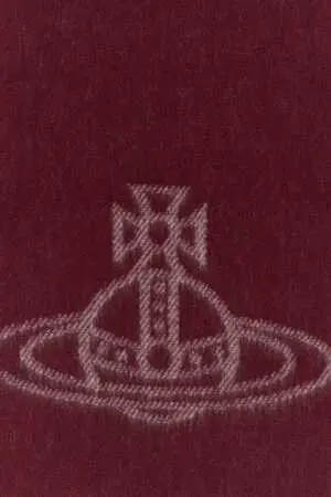 VIVIENNE WESTWOOD Burgundy Wool Scarf