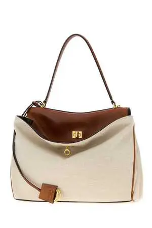 Balenciaga Sand Canvas Medium Rodeo Handbag - Brown