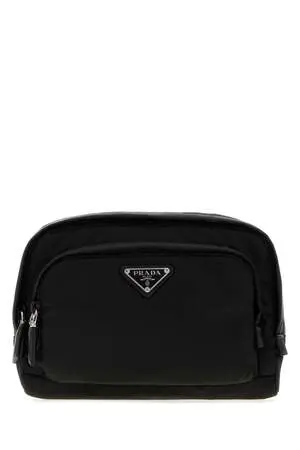 Prada Canvas Beauty Case - Black