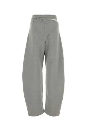 Attico Melange Grey Cotton Joggers