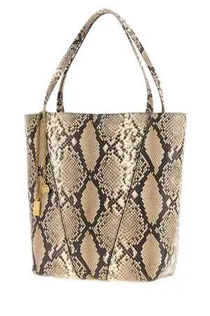 Chloé Printed Leather Spin Shopping Bag - Multicolor