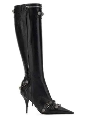 Balenciaga Cagole Leather Knee-high Boots
