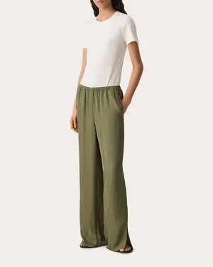 Theory Washed Twill Vented Pull-on Pants