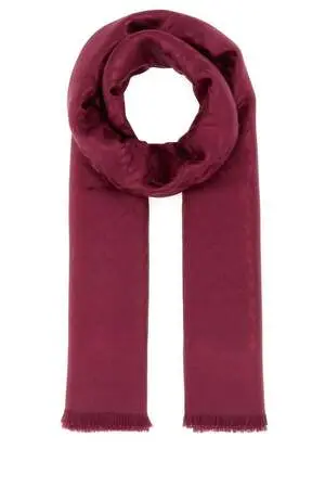 Fendi Tyrian Silk Blend Scarf - Purple