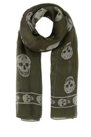 Alexander McQueen Printed Silk Foulard - Multicolor
