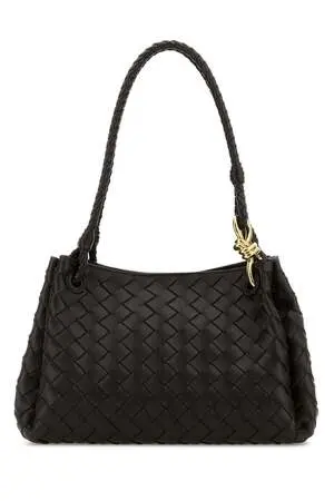 Bottega Veneta BOTTEGA VENETA Dark Leather Parachute Handbag Brown