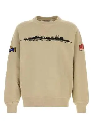 GOLDEN GOOSE Cappuccino Cotton Oversize Sweatshirt