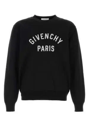 Givenchy Cotton Crew Neck Sweater - Black