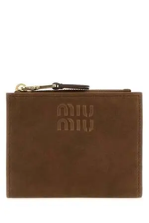 Miu Miu Nappa Leather Wallet - Brown
