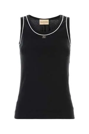 Valentino Garavani Cotton Tank Top - Black