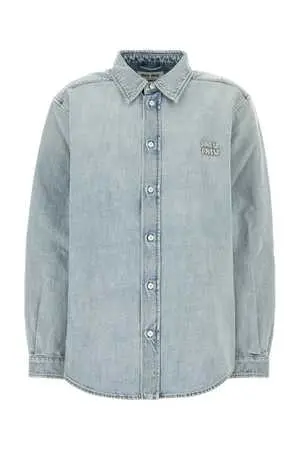Miu Miu Light Denim Shirt - Blue