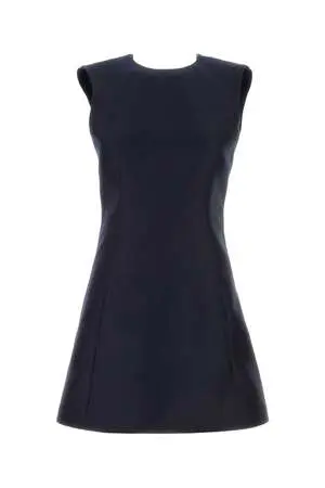 Balenciaga Wool Blend Mini Dress - Blue