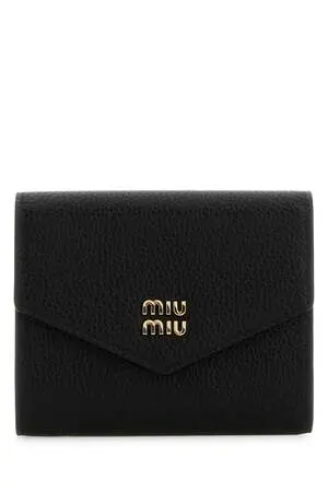 Miu Miu Leather Wallet - Black