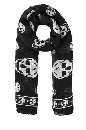 Alexander McQueen Printed Silk Foulard - Multicolor
