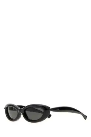 Bottega Veneta Acetate Sardine Sunglasses - Black