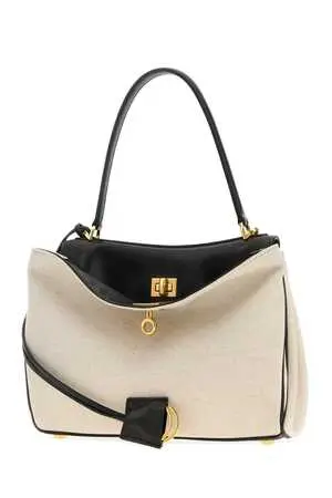 Balenciaga Two-tone Canvas And Leather Small Rodeo Handbag - Multicolor