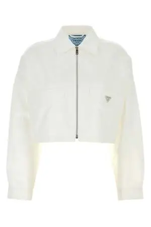 PRADA PRADA Cropped Twill Jacket