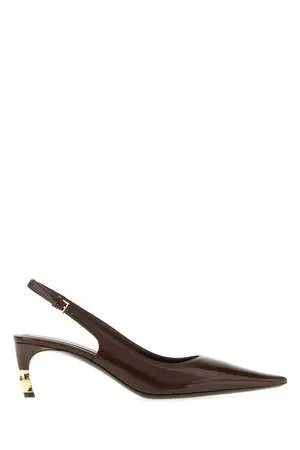 Gucci Chocolate Leather Slingback Pumps - Brown