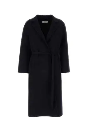 JIL SANDER Wool Coat - Blue