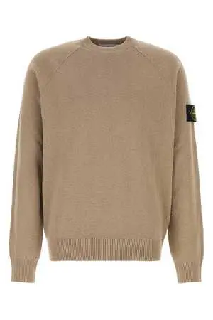 Stone Island Cappuccino Cotton Sweater - Brown