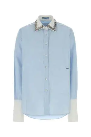 Prada Light Poplin Shirt - Blue