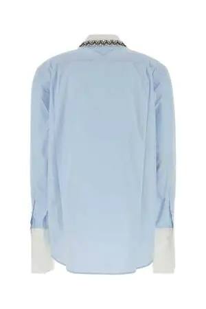Prada Light Poplin Shirt - Blue