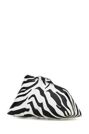 Attico Printed Leather Clutch