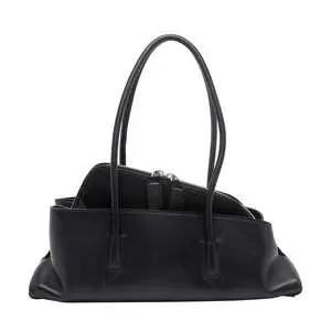 Attico Small La Passeggiata Shoulder Bag - Black