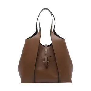 TOD'S Medium T Timeless Shopping Bag - Brown