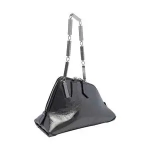 Attico La Scala Clutch With Chain Strap - Gray