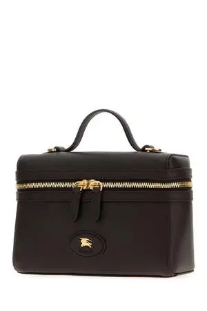 Burberry Dark Leather Bloomsbury Handbag - Brown