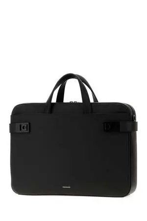 FERRAGAMO Leather Briefcase - Multicolor