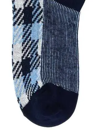Prada Embroidered Stretch Cotton Crew Socks - Multicolor