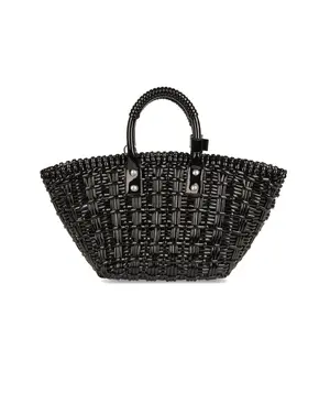 Balenciaga Bistro Xs Woven Bag - Black