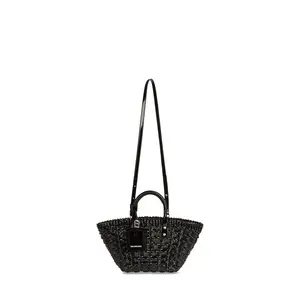 Balenciaga Bistro Xs Woven Bag - Black