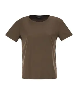 Max Mara Smmsegale Crewneck Jersey T-shirt - Brown