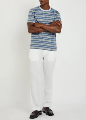 Paul Smith Striped Cotton-blend T-shirt
