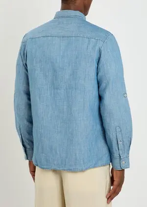 Officine Générale Garris Cotton And Linen-blend Shirt