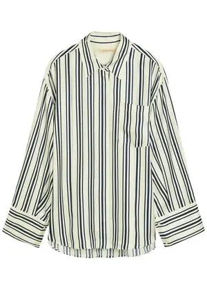 HEIRLOME Francis Striped Silk Shirt