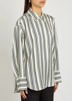 HEIRLOME Francis Striped Silk Shirt