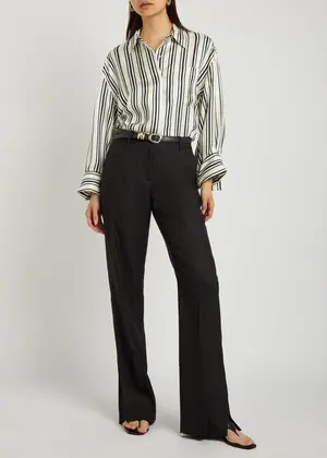 HEIRLOME Francis Striped Silk Shirt
