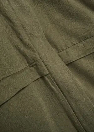 Eileen Fisher Cotton And Linen-blend Funnel Neck Jacket