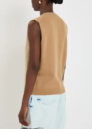 MAISON MARGIELA Colour-blocked Wool Vest
