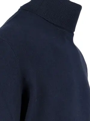 Loro Piana Classic Turtleneck Jumper - Navy Blue