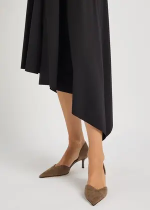 Victoria Beckham Suede D'orsay Pumps