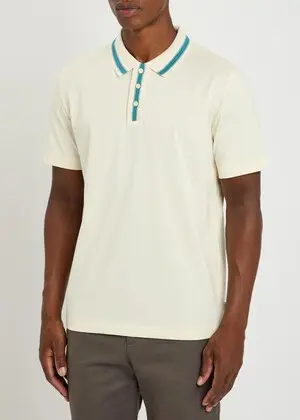 Paul Smith Striped-trim Cotton-blend Polo Shirt